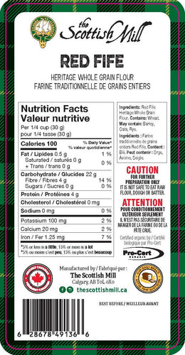Organic Red Fife Flour, Whole Grain - Heritage – The Scottish Mill